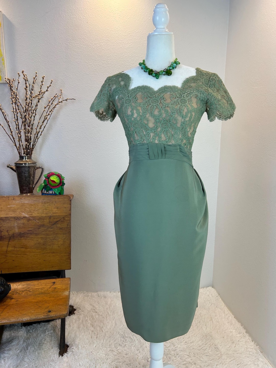 1950s Emma Domb Dress / 1950s Gown / 1950s Dress / 50s Dress / 1950s ...