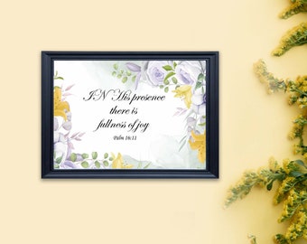 Joy in His Presence Wall Art - Etsy