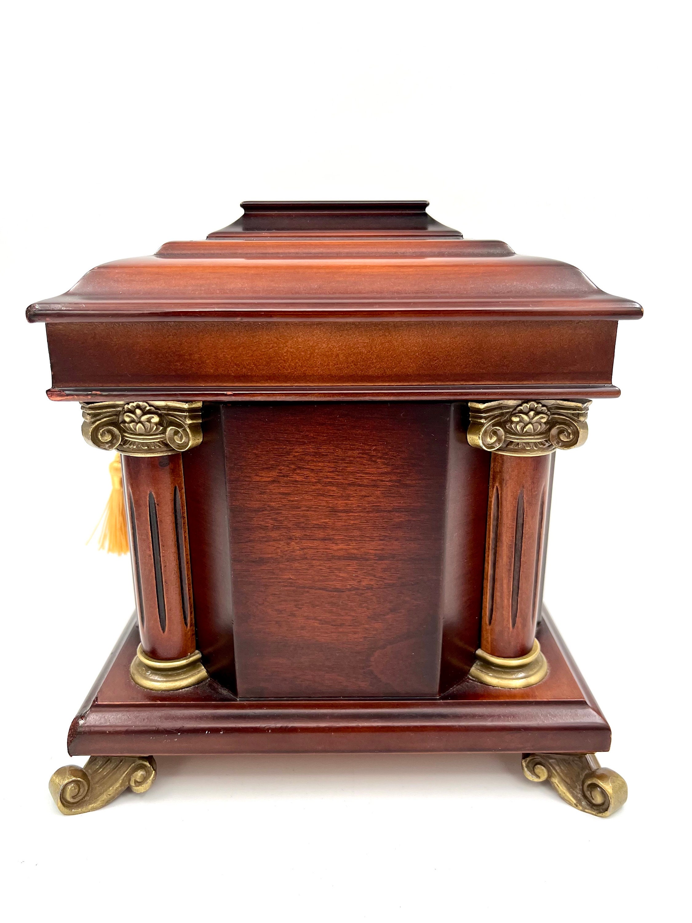 Vintage Bombay Company Neoclassical Empire Style Mahogany Storage Box ...