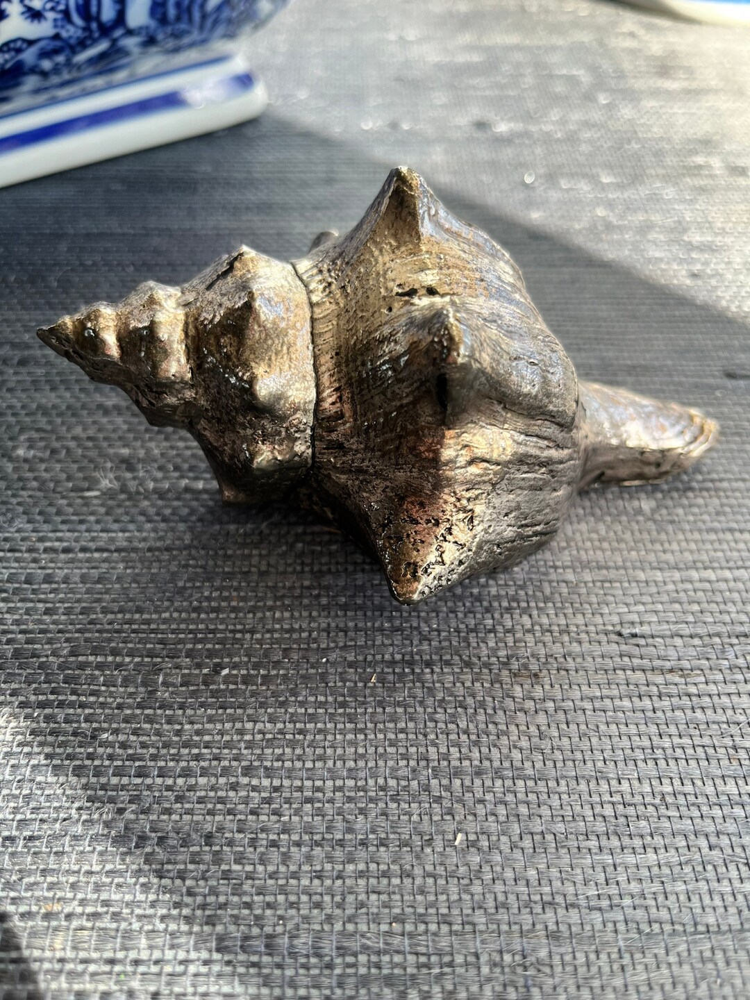 Vintage Silver Tone Metal Conch Shell Decor 2 Available, Sold ...