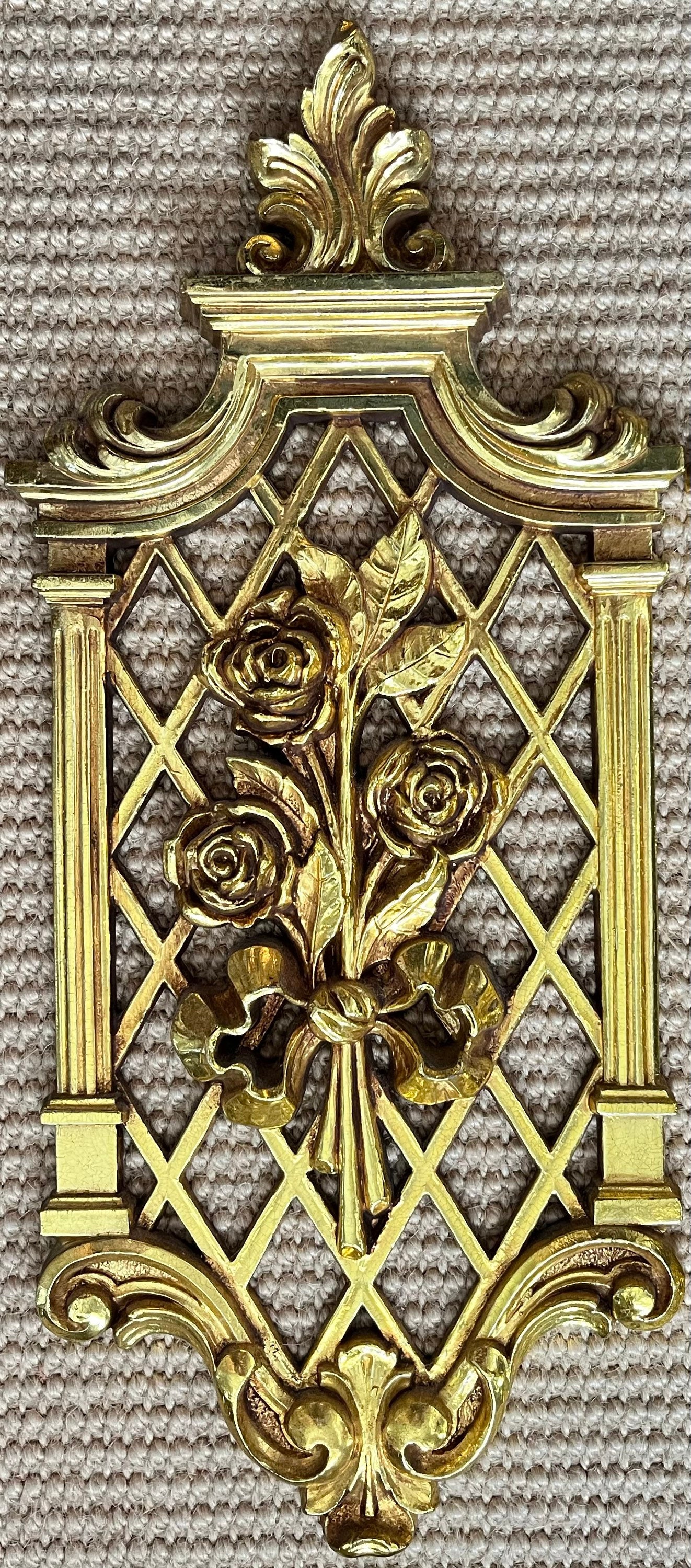 Vintage Syroco Homco Dart 1970s Gold Trellis Four Seasons Wall Decor ...