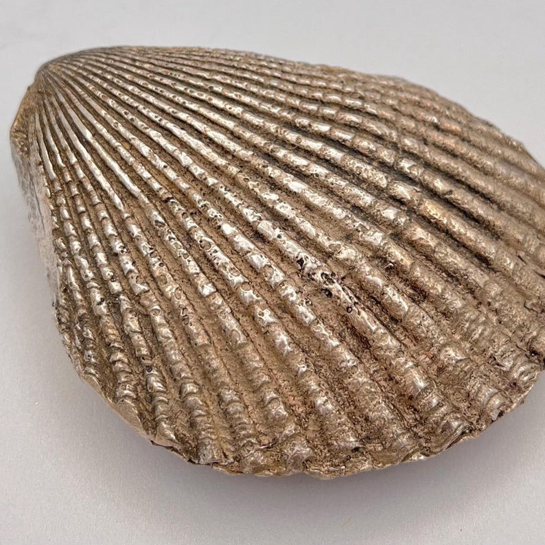 Vintage Silver Scallop Shell Figurine - Etsy