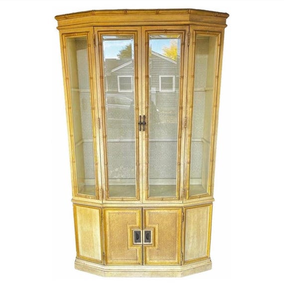 Vintage cane hutch store
