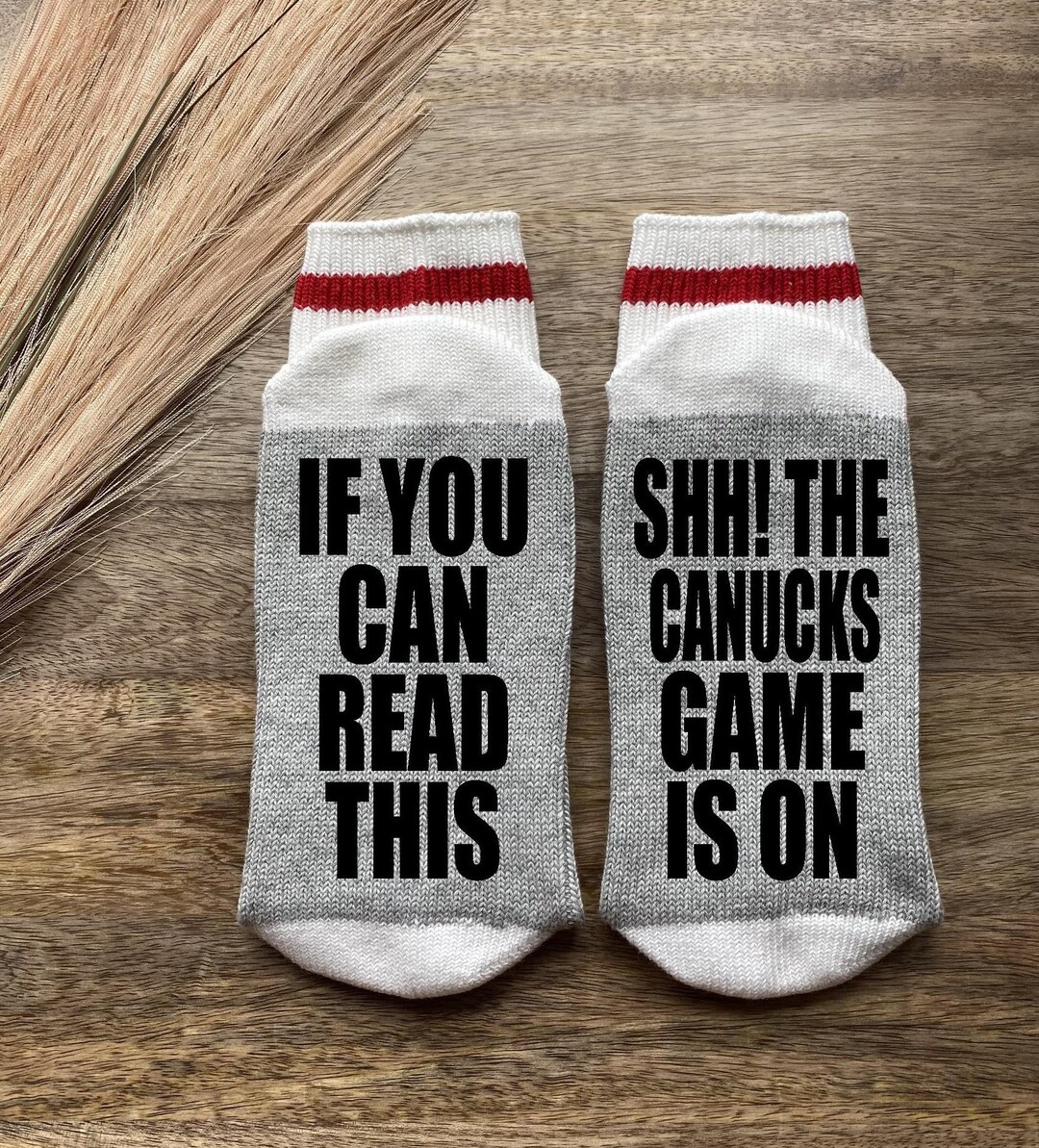Canucks Hockey Socks-vancouver Canucks Gifts -hockey Gifts-hockey Fan ...