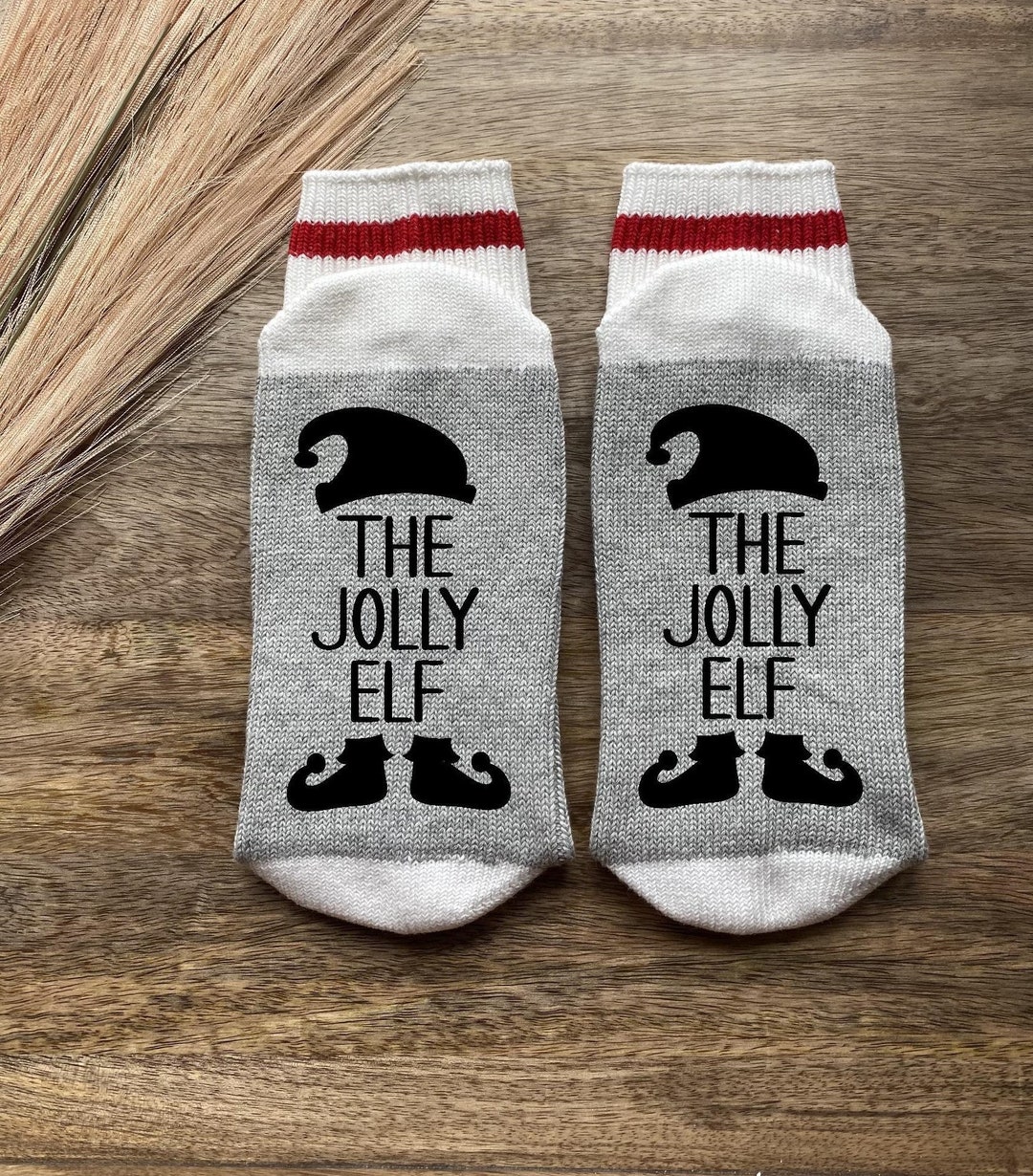 The Jolly Elf - Matching Elf Socks - Christmas Party Socks - Christmas ...
