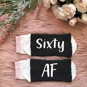 Turning 60 Socks- 60th Birthday Party - 60th Gift - Turning 60 Socks ...