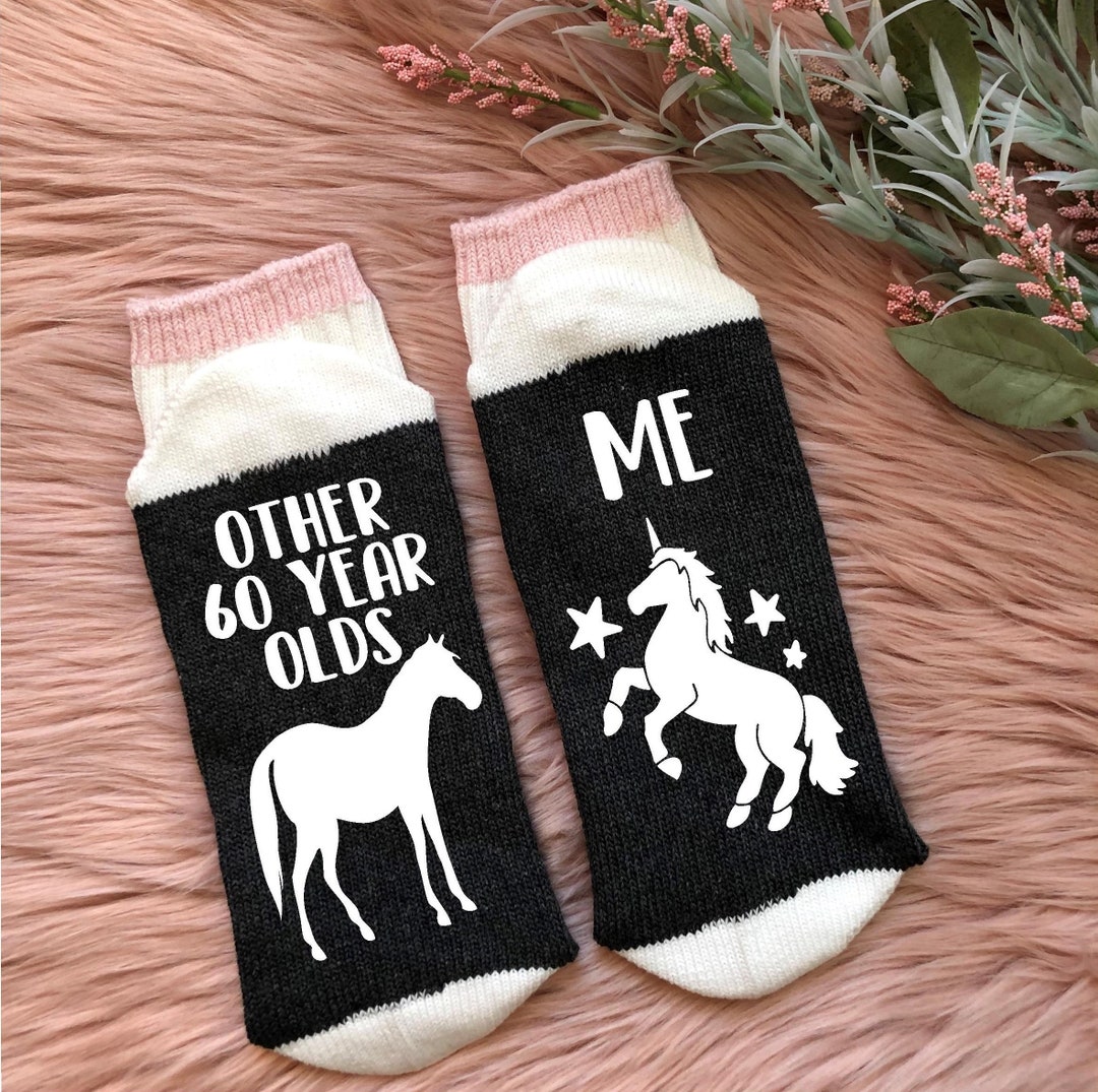 60th Birthday Gift Socks-other 60 Year Olds-sixty Af-hello 60-birthday ...