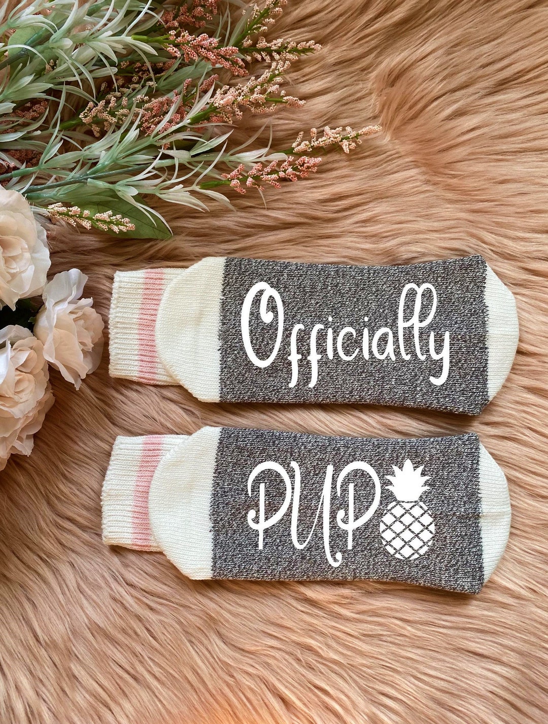 Officially PUPO - Surrogacy Socks - Surrogacy Gift - Surrogate Mom - Etsy