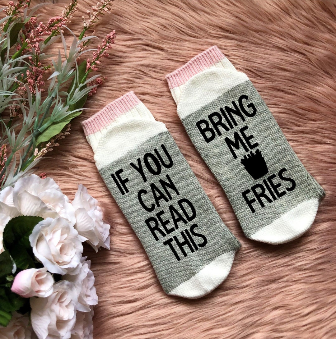 French Fry Socks-french Fry Gift-funny Socks-food Socks-fries-best ...