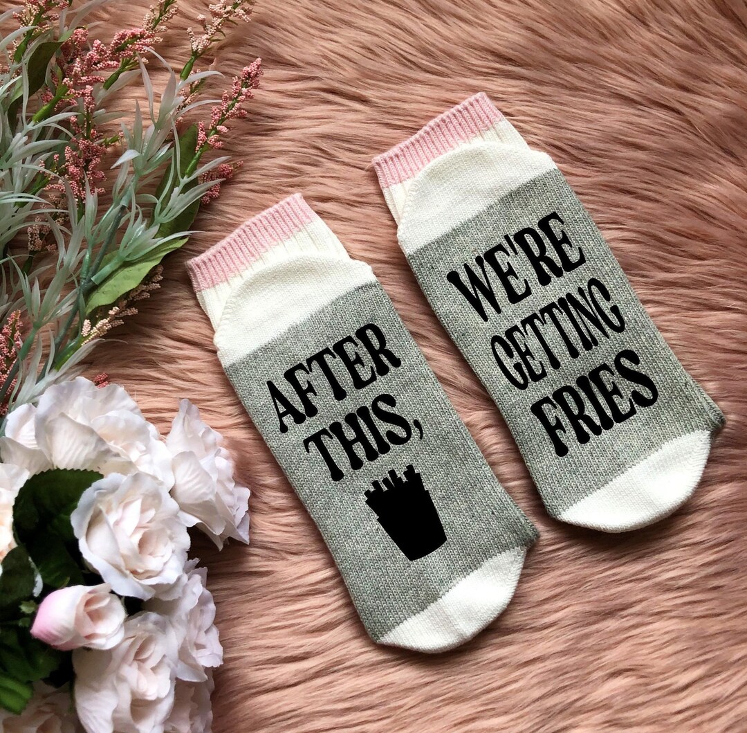 We're Getting Fries IVF Socks- IVF Gifts - Transfer Day Socks ...