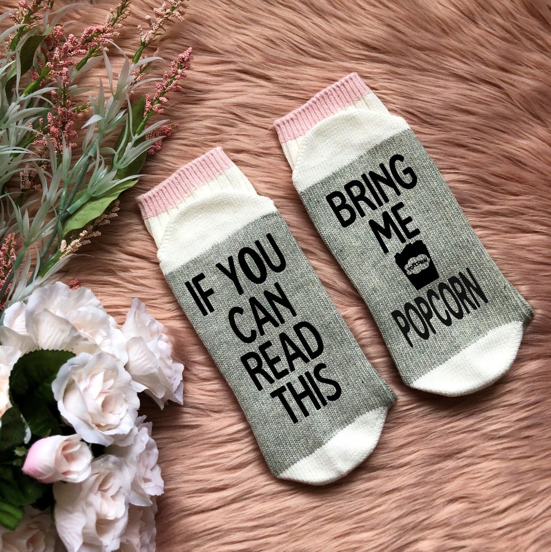 Popcorn Socks-popcorn Gifts-snack Gifts-funny Socks-food Socks-best ...