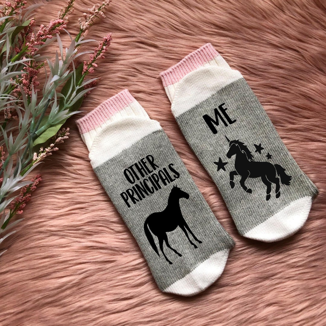 Principal Unicorn Socks- Custom Principal Gift - Other Principals/me ...