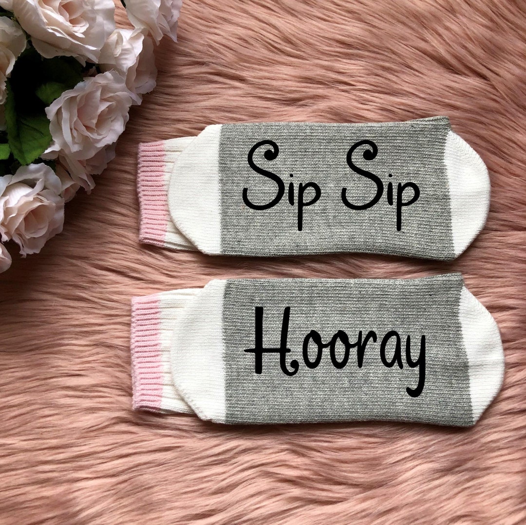 Sip Sip Hooray Socks-twenty Af-this is 20-hello 20-20th Birthday Gift ...