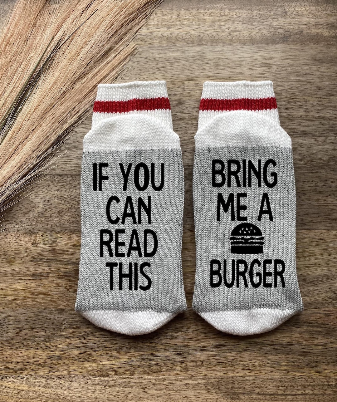 Burger Socks-burger Gifts-funny Socks-food Socks-burger Lover Gift-best ...