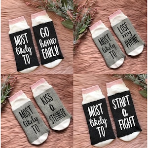 Most Likely to Socks-girls Weekend-bachelorette Party-girls Getaway ...