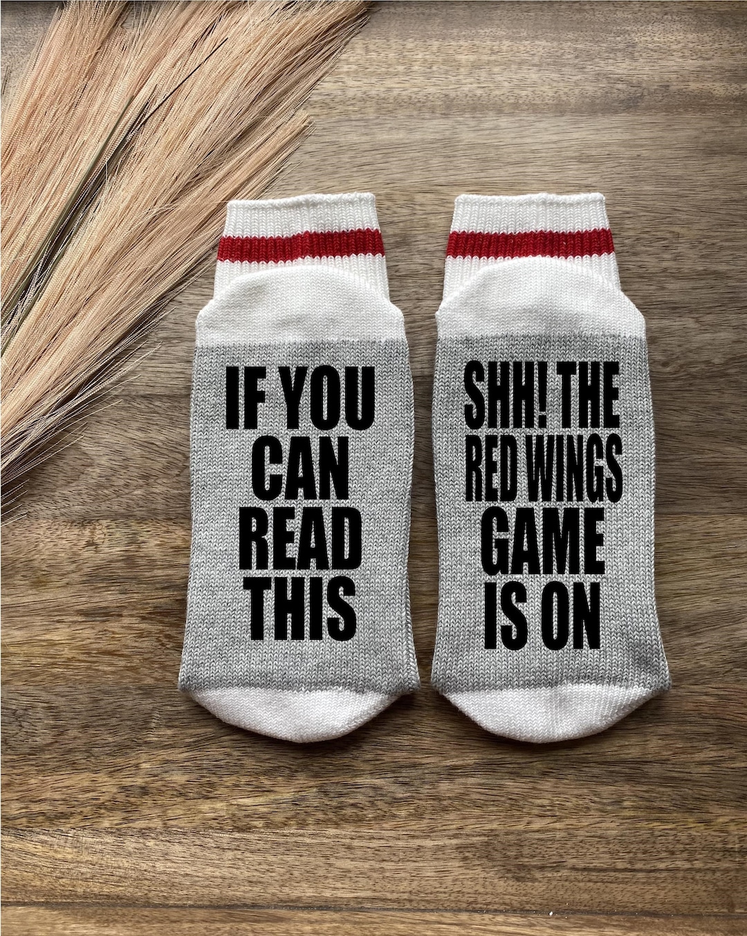 Red Wings Hockey Socks-detroit Red Wings-red Wings Gifts-hockey Gift ...