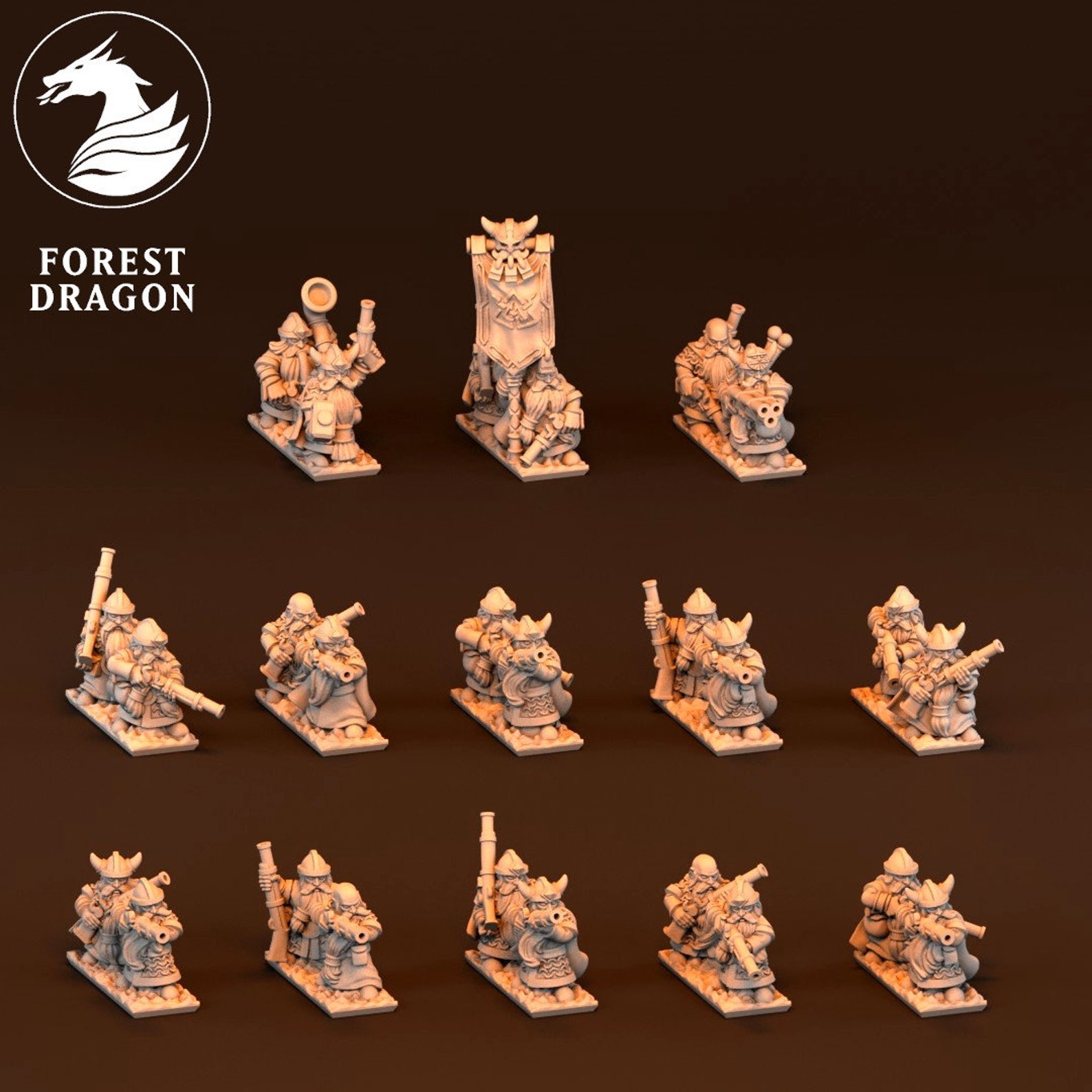 Dwarves 15mm Army Pack (forest Dragon) - Etsy