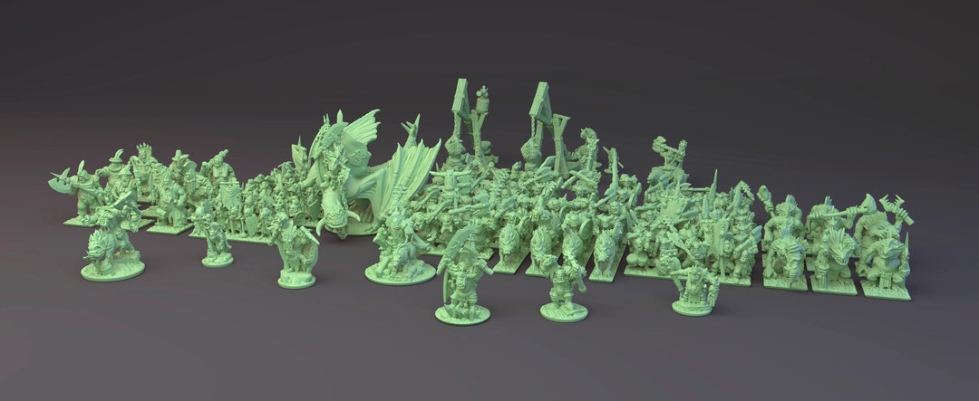 Orcs 10mm Army Pack (greenskin Miniatures) - Etsy