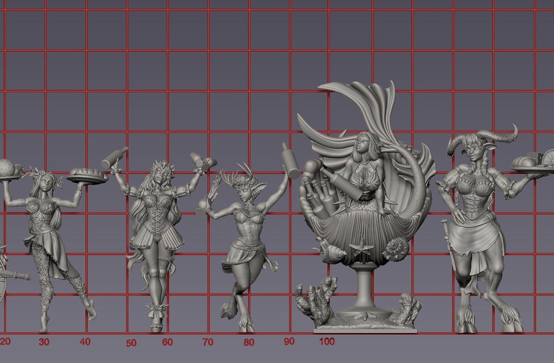 Fantasy Barmaids Part 3 35mm (mythologic Arts Studio) - Etsy