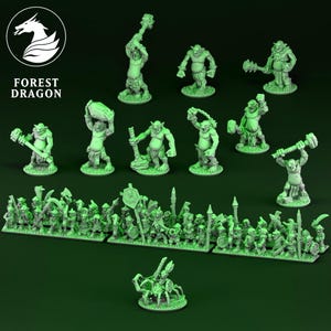 Orcs and Goblins 10mm (forest Dragon) - Etsy