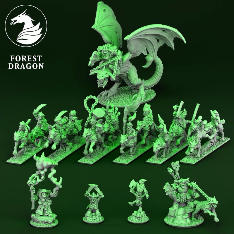 Miniature Forest Dragon - Etsy