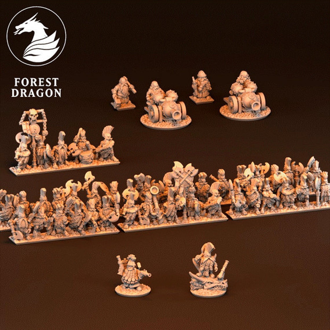 Dwarves 15mm Army Pack (forest Dragon) - Etsy
