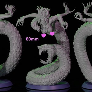 Naga, Human and True Form(3dpzstudio) - Etsy