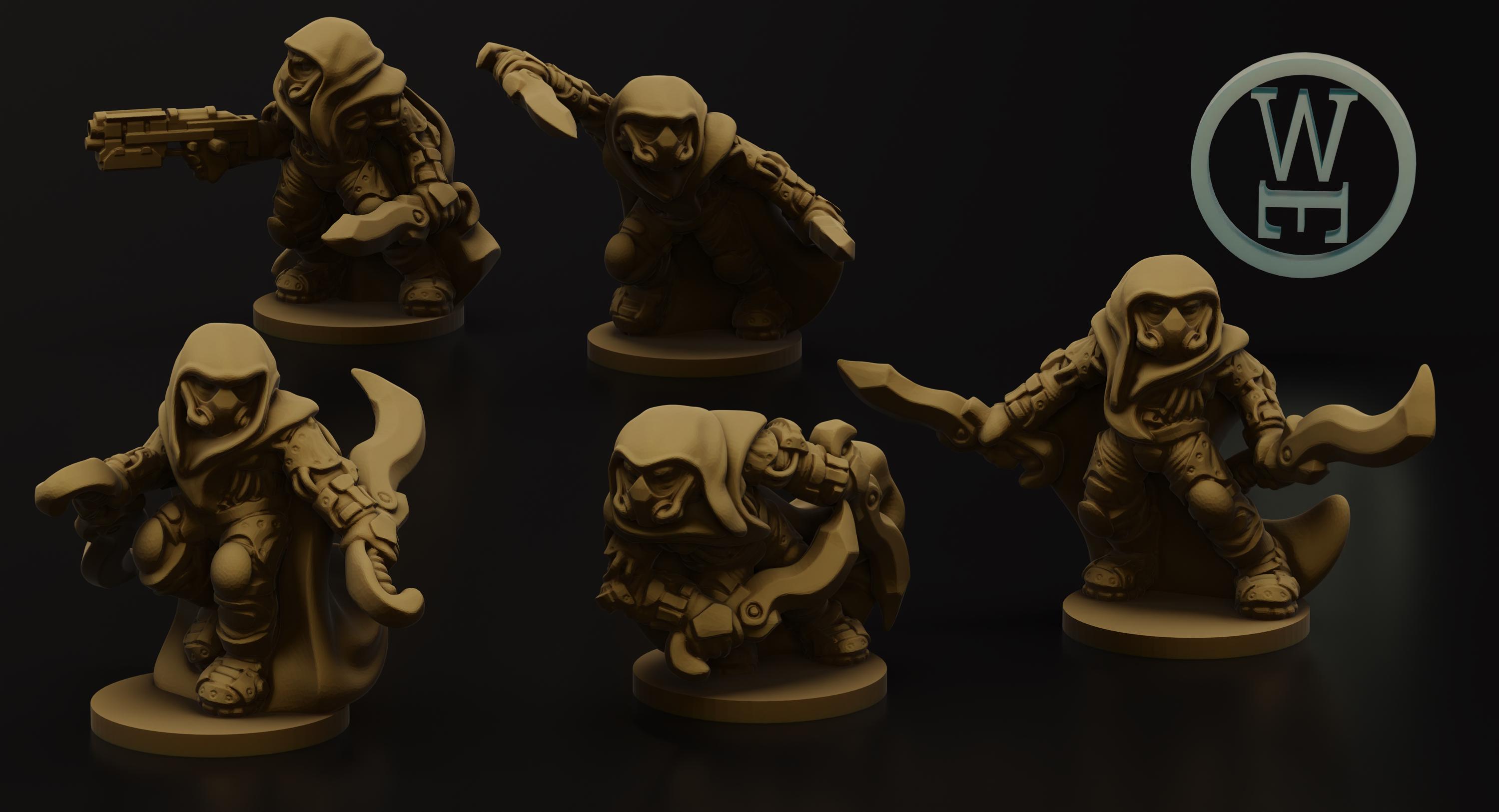 Rahiban Resistance Fighters 6/8/15mm (wakeless Rex) - Etsy