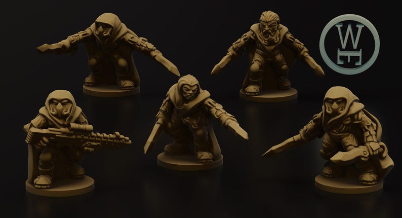 Rahiban Resistance Fighters 6/8/15mm (wakeless Rex) - Etsy
