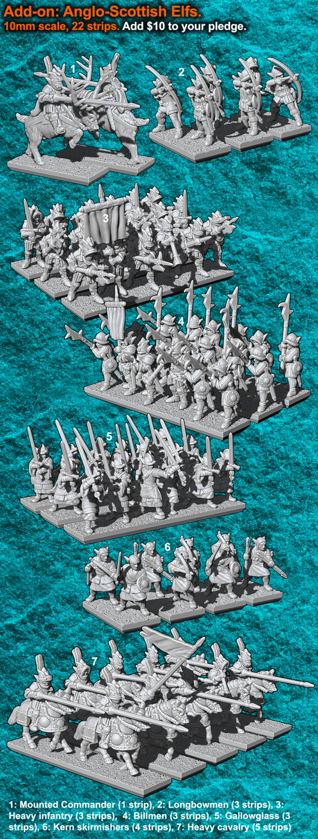 10mm Anglo Scottish Elves (peculiar Companions) - Etsy