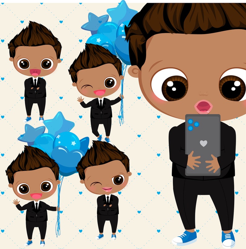 Mini boss baby boy clipart baby cookies baby with phone mini jefe en ...