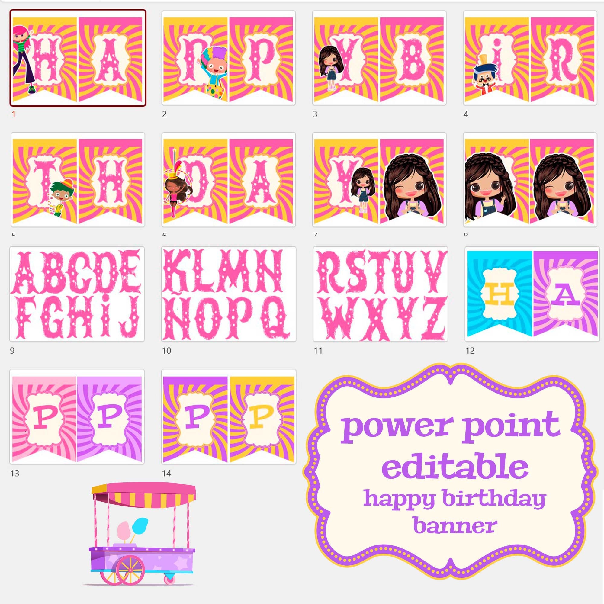 Circus Carnival Theme Party Latin Girl Decoration-template Bundle ...