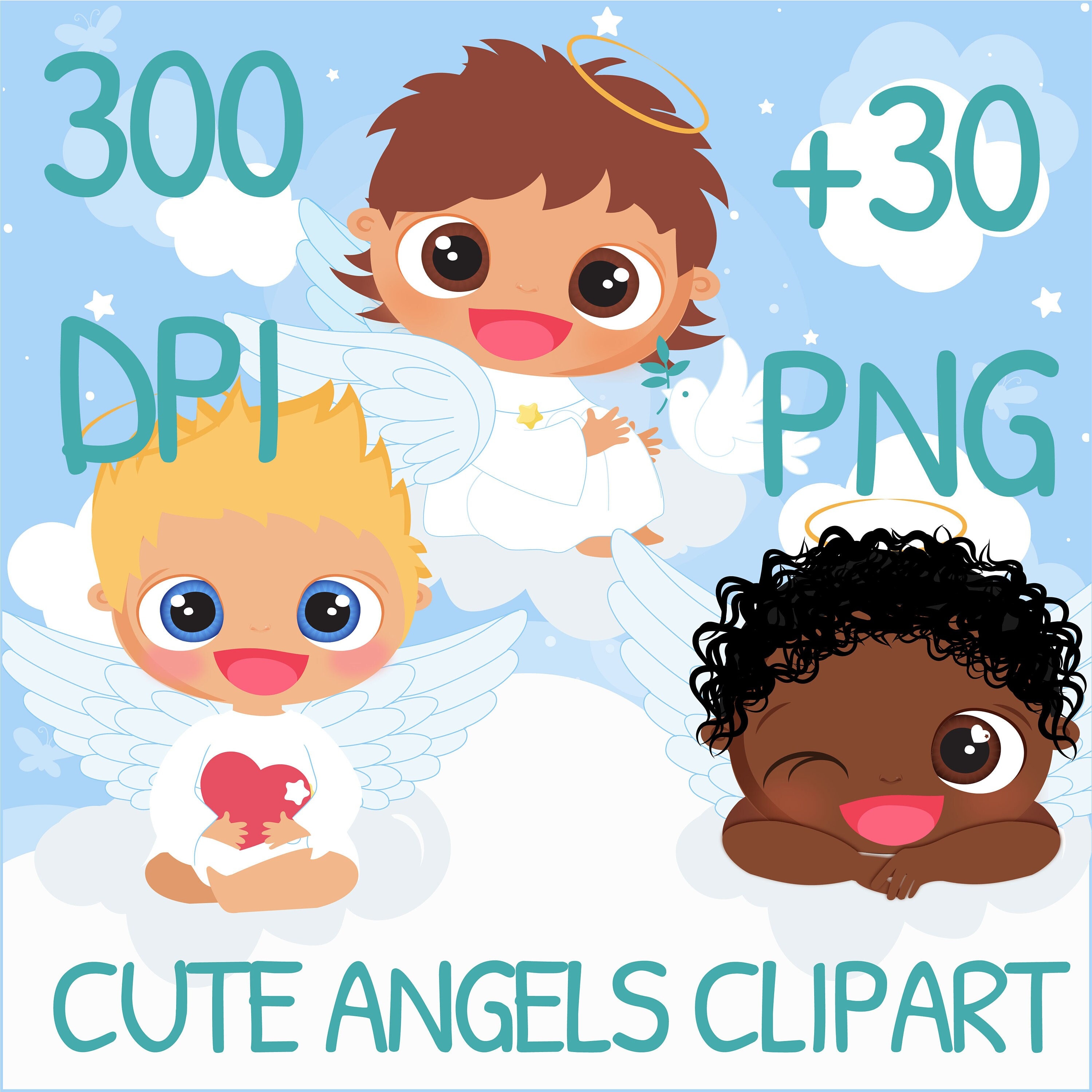 Angel PNG Bundle, Angelito bautismo PNG, Afro angel, gold angel, sweet ...