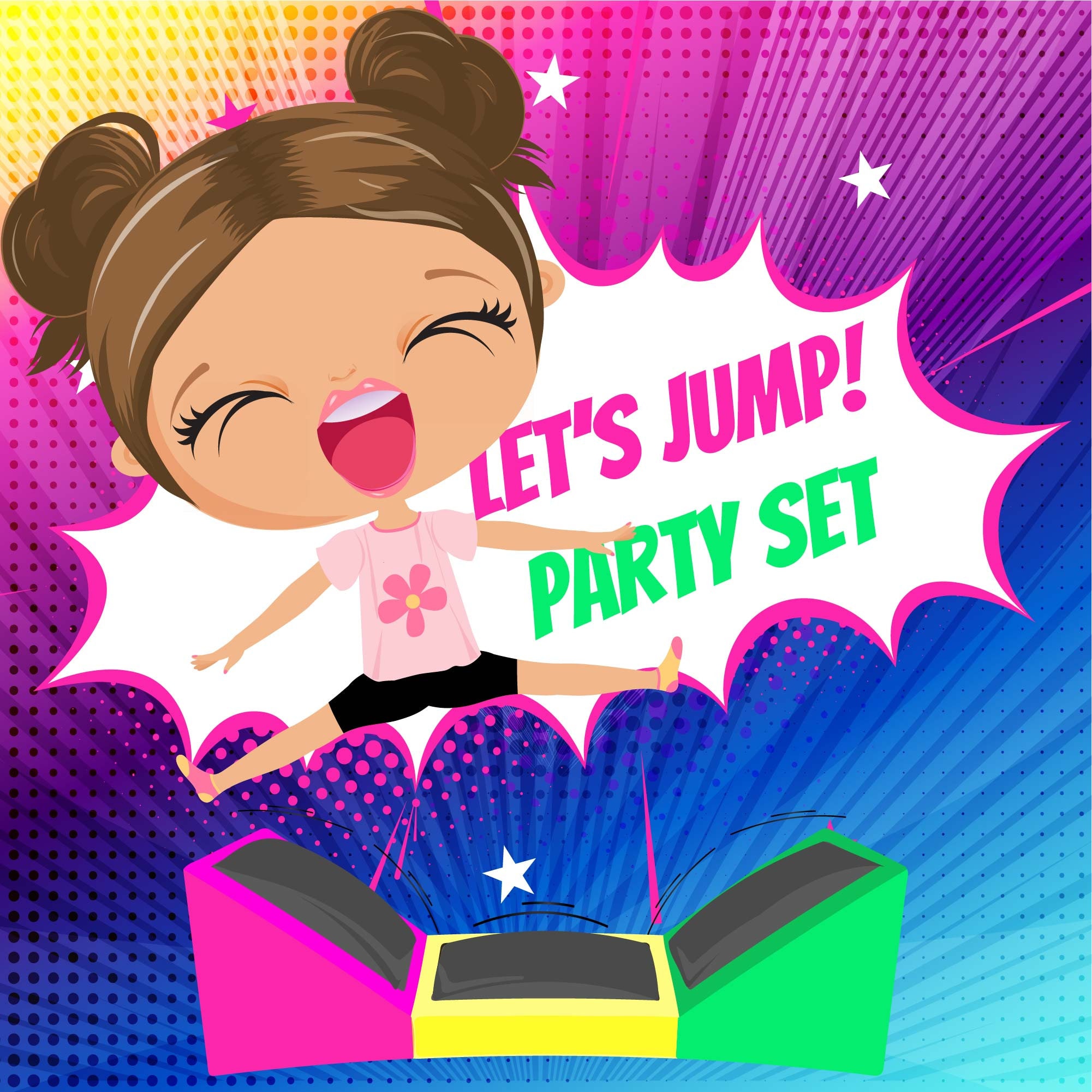 Jump Party Editable & Printables - Invitation - Party Set and Banner - Etsy