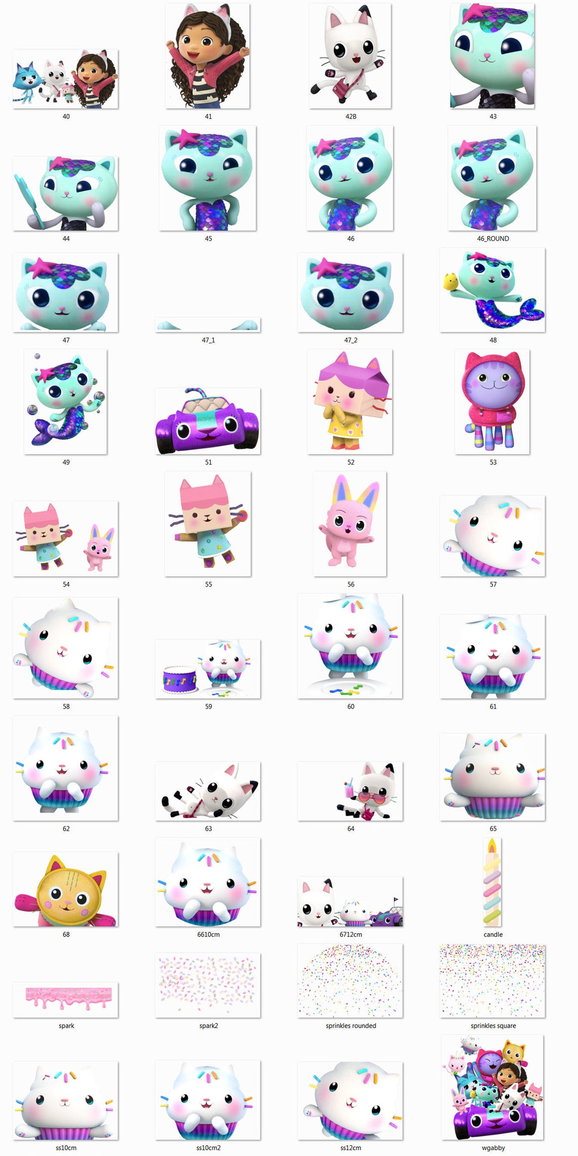 Gabby DollHouse Printable KIT / Kit editable imprimible / HD - Etsy España