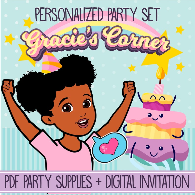 Ready to Print Gracie's Corner Personalized Custom - Etsy