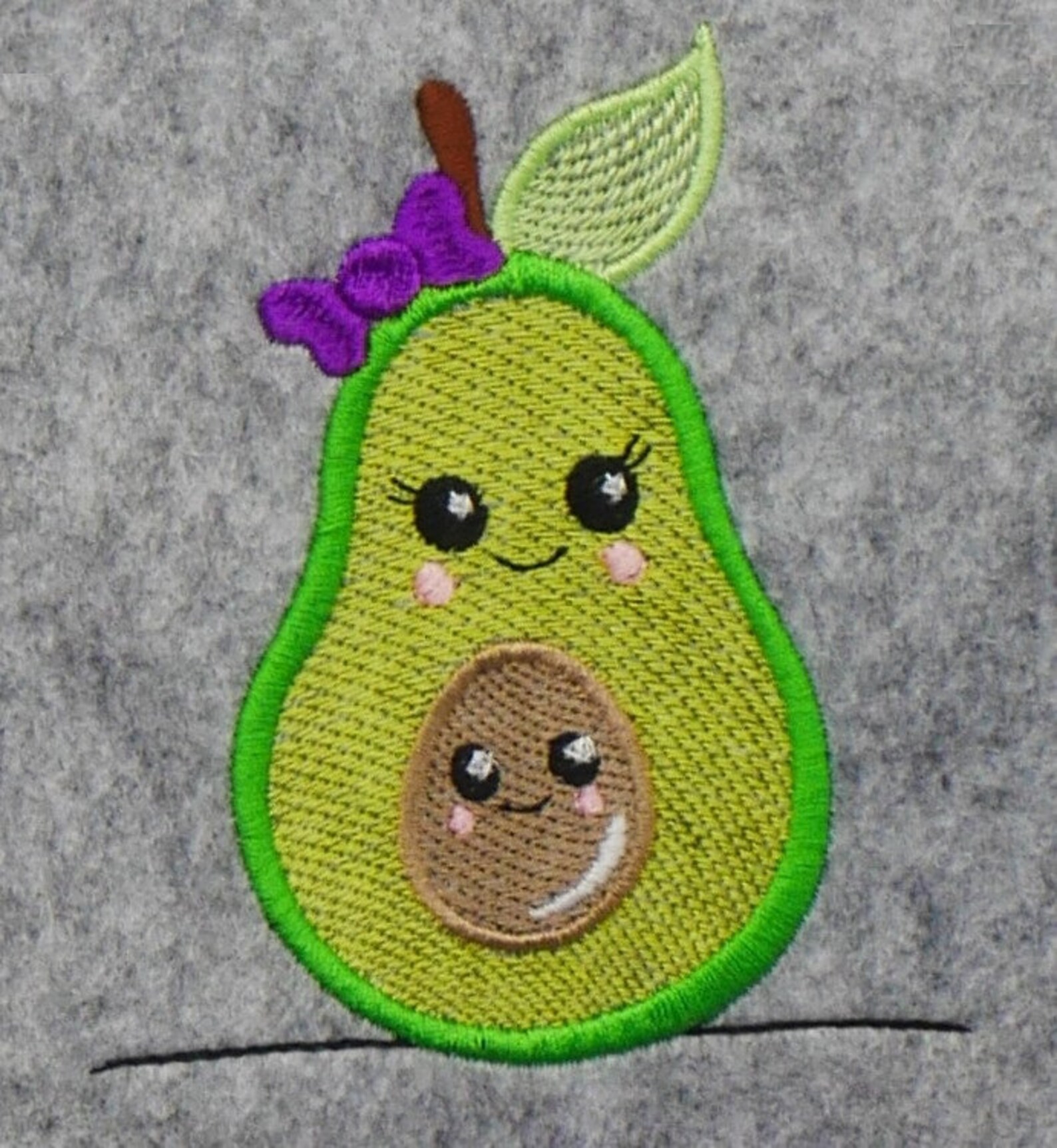 Embroidery File Set Avocado (10x10 and 13x18) - Etsy