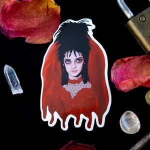 Lydia Deetz Sticker, Beetlejuice Sticker - Vinyl Sticker - Halloween ...