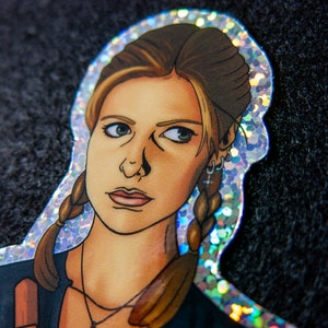 Buffy the Vampire Slayer Sticker, Buffy Summers Sticker, Glitter ...