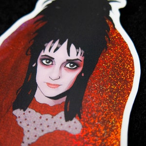 Lydia Deetz Glitter Sticker, Beetlejuice Sticker - Sparkly Sticker ...