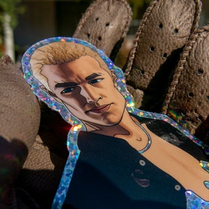 Spike Buffy the Vampire Slayer Sticker, Spike Sticker, Glitter Sticker ...