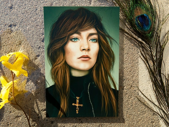 Saoirse Ronan Mini Art Print Photo Prints Digital Art | Etsy