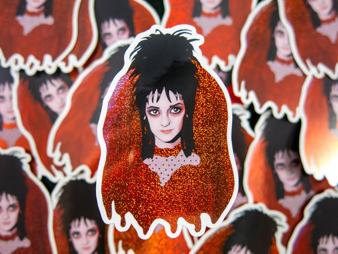 Lydia Deetz Glitter Sticker, Beetlejuice Sticker - Sparkly Sticker ...