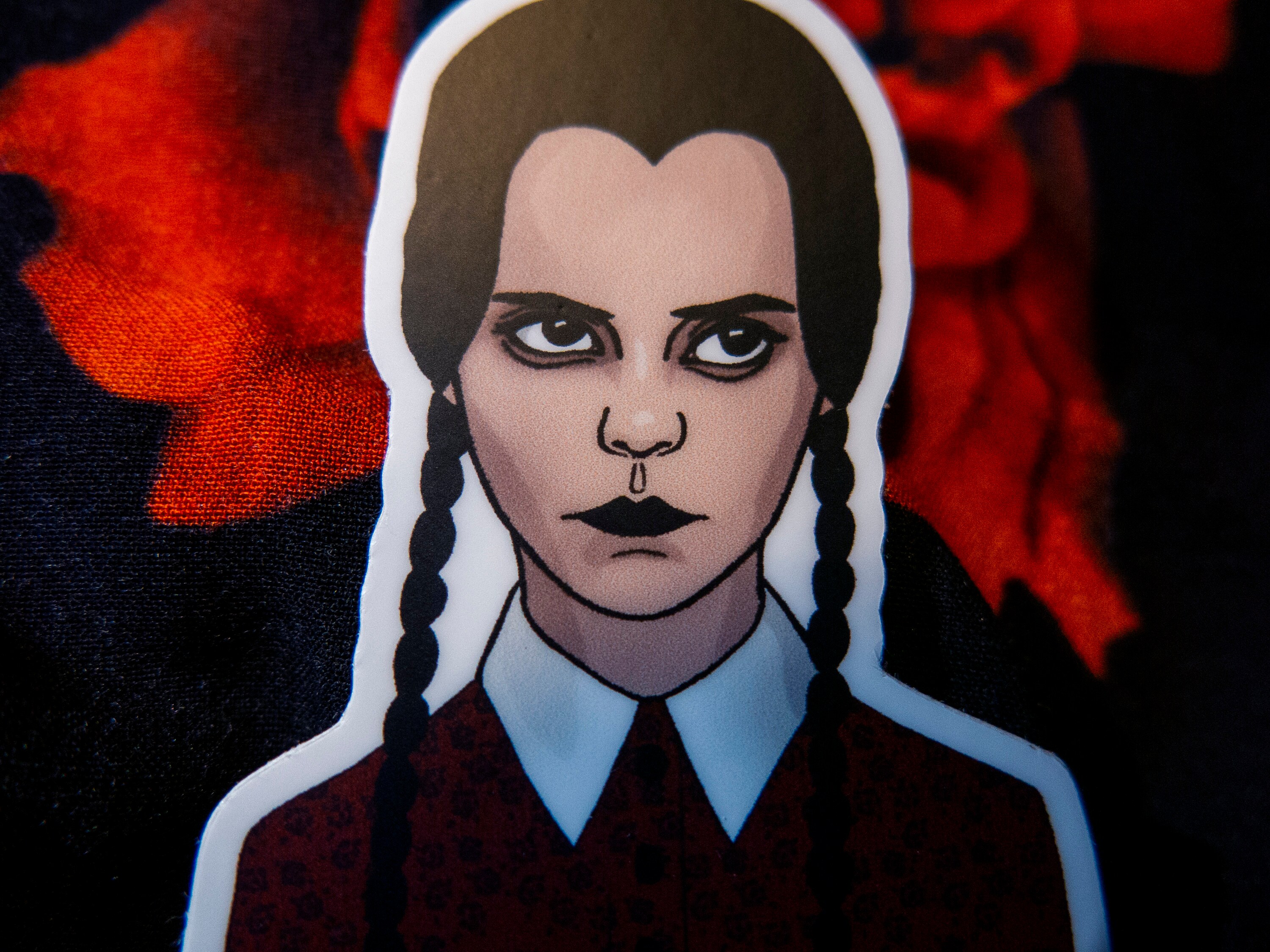 I Am Smiling Wednesday Addams Sticker Addams Family Sticker | Etsy