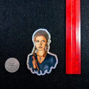 Buffy the Vampire Slayer Sticker, Buffy Summers Sticker, Glitter ...