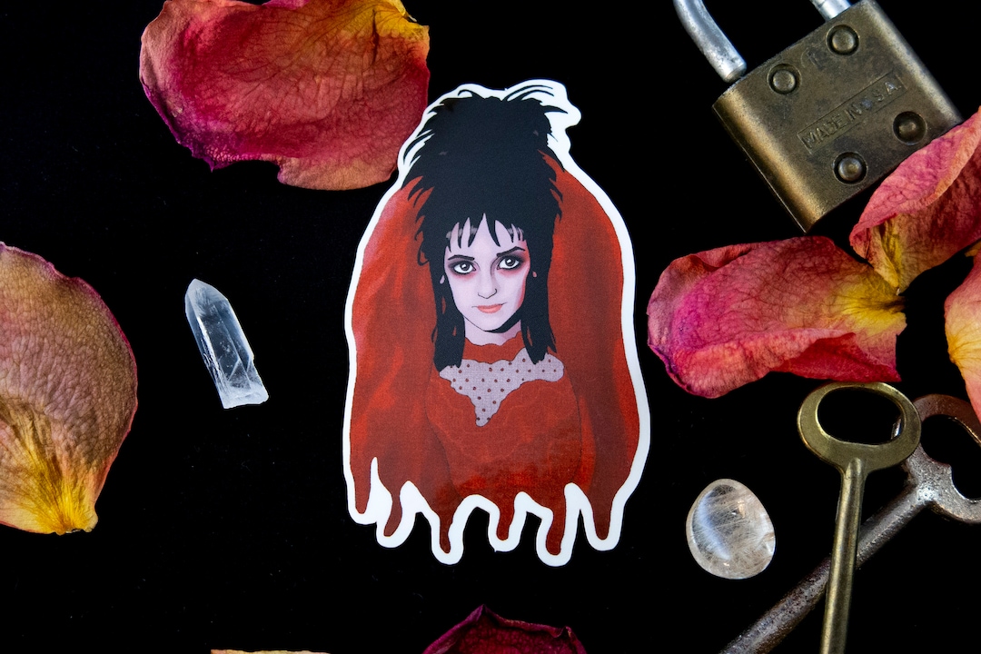 Lydia Deetz Sticker, Beetlejuice Sticker - Vinyl Sticker - Halloween ...