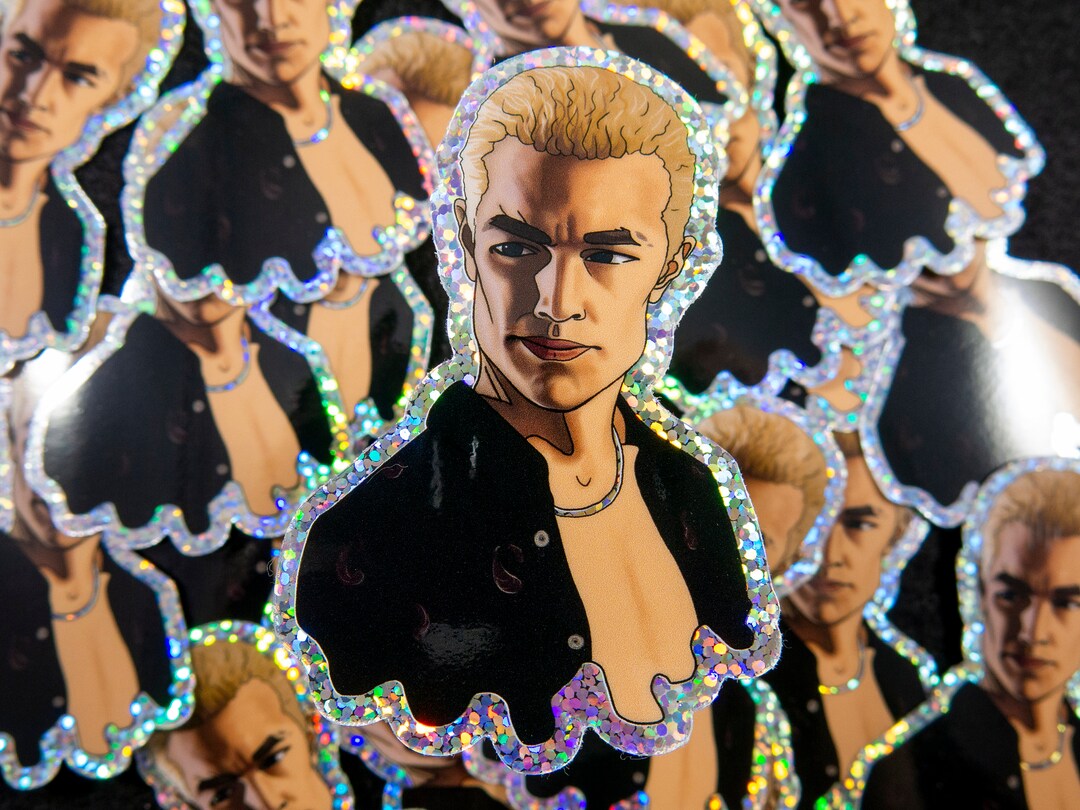 Spike Buffy the Vampire Slayer Sticker, Spike Sticker, Glitter Sticker ...