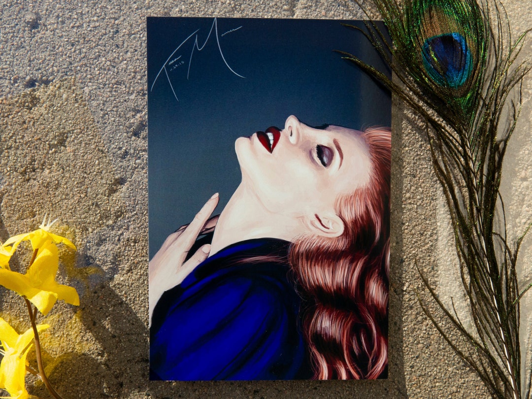 Jessica Chastain Mini Art Print Photo Prints, Digital Art, Portrait Art ...