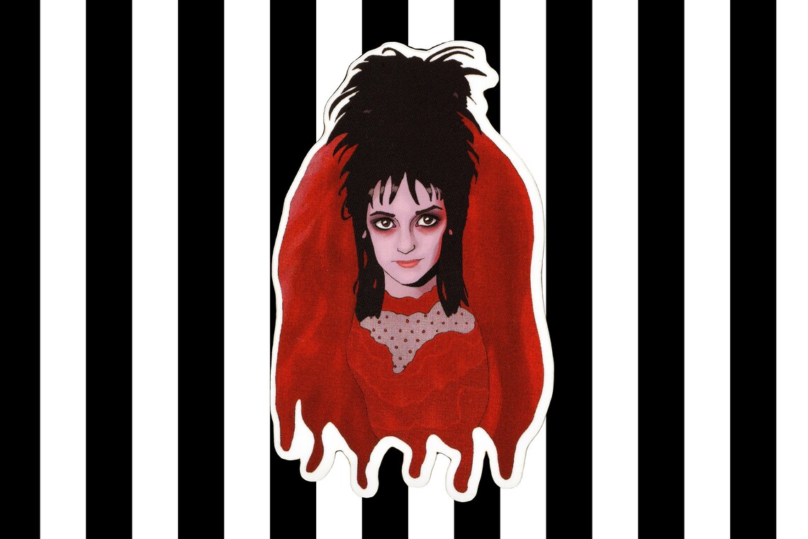 Lydia Deetz Sticker, Beetlejuice Sticker - Vinyl Sticker - Halloween ...