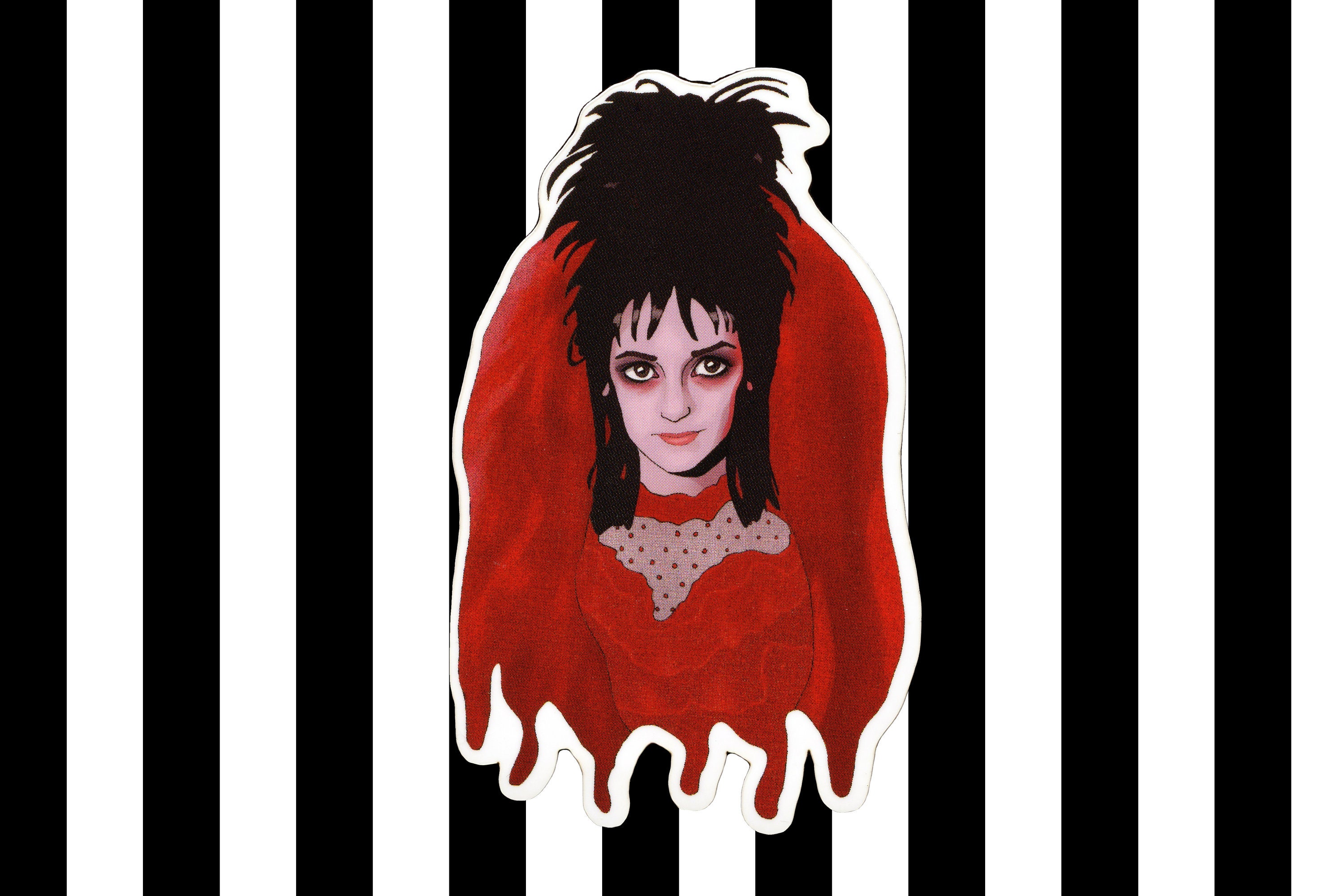 Lydia Deetz Sticker, Beetlejuice Sticker - Vinyl Sticker - Halloween ...